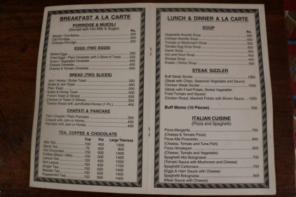 Food and Drinks in the Everest Base Camp Trek | HoneyGuide